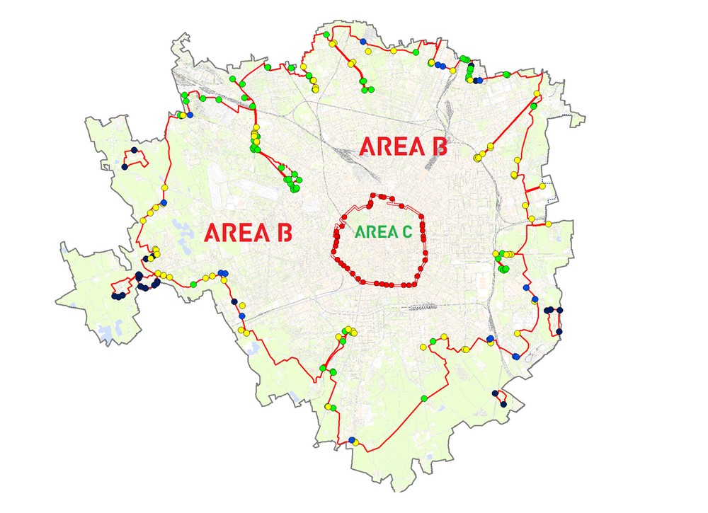 Milano Area B Mappa Dettagliata